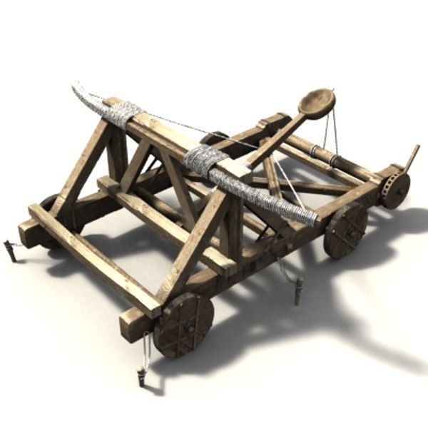3d model katapult balliste
