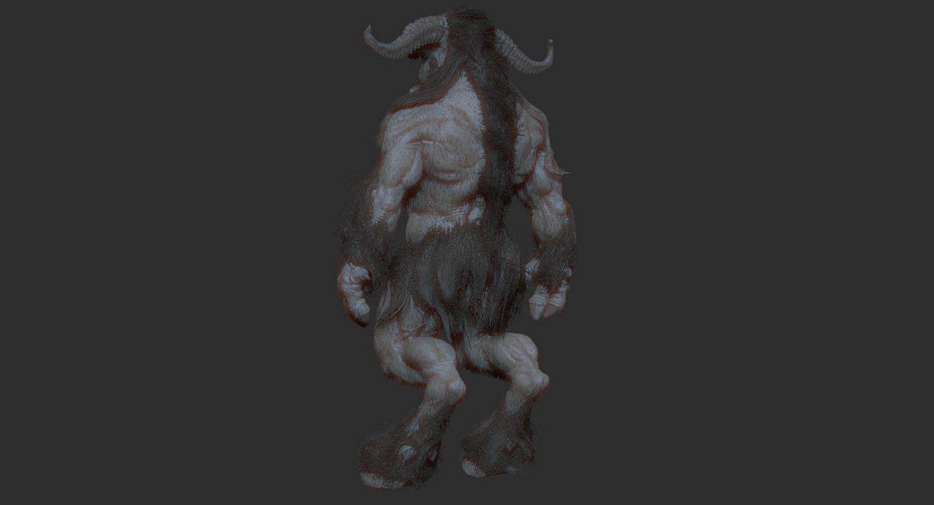 3d minotaur animation model