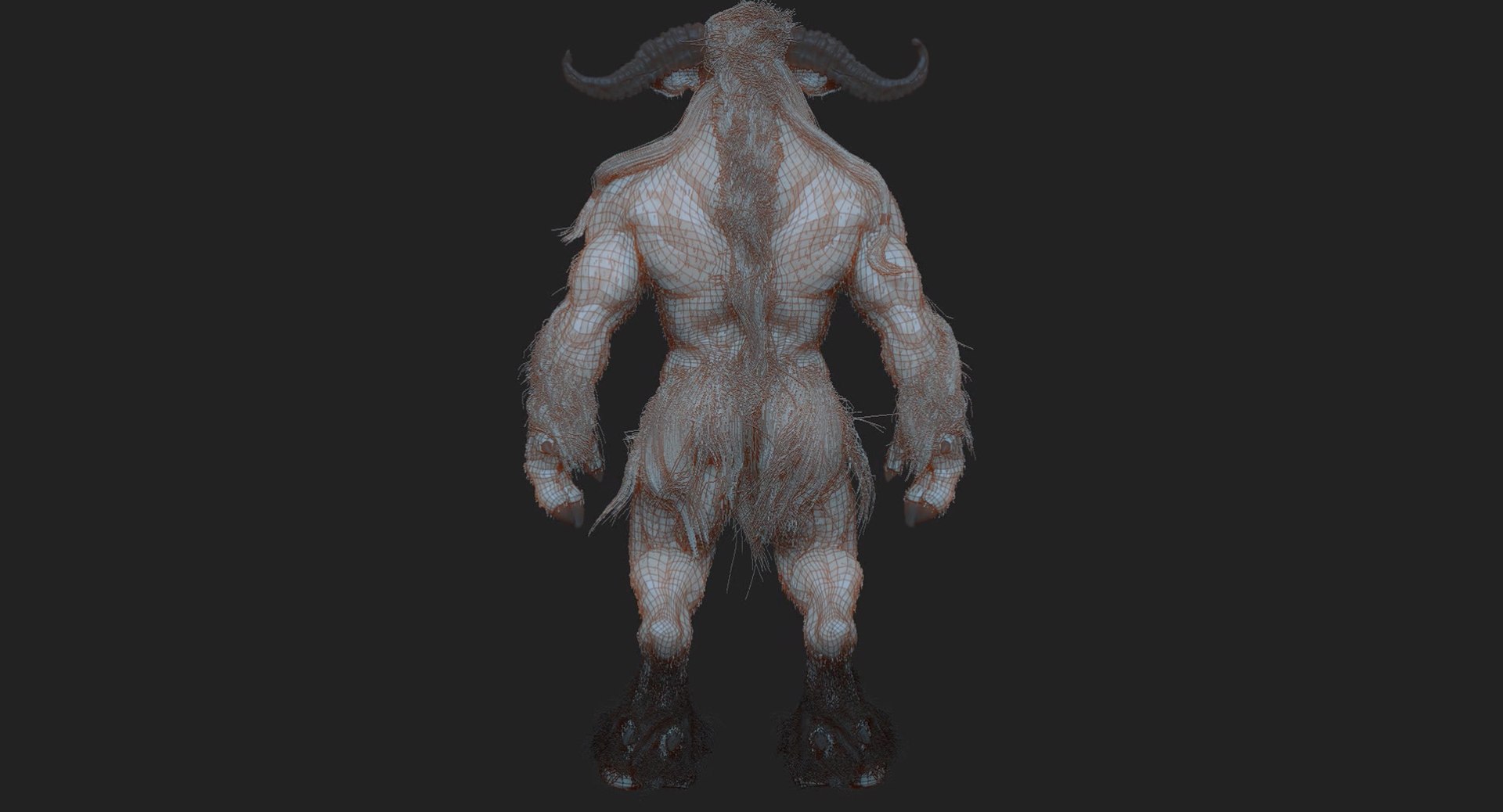 3d minotaur animation model