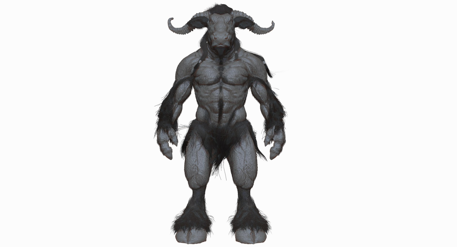 3d minotaur animation model
