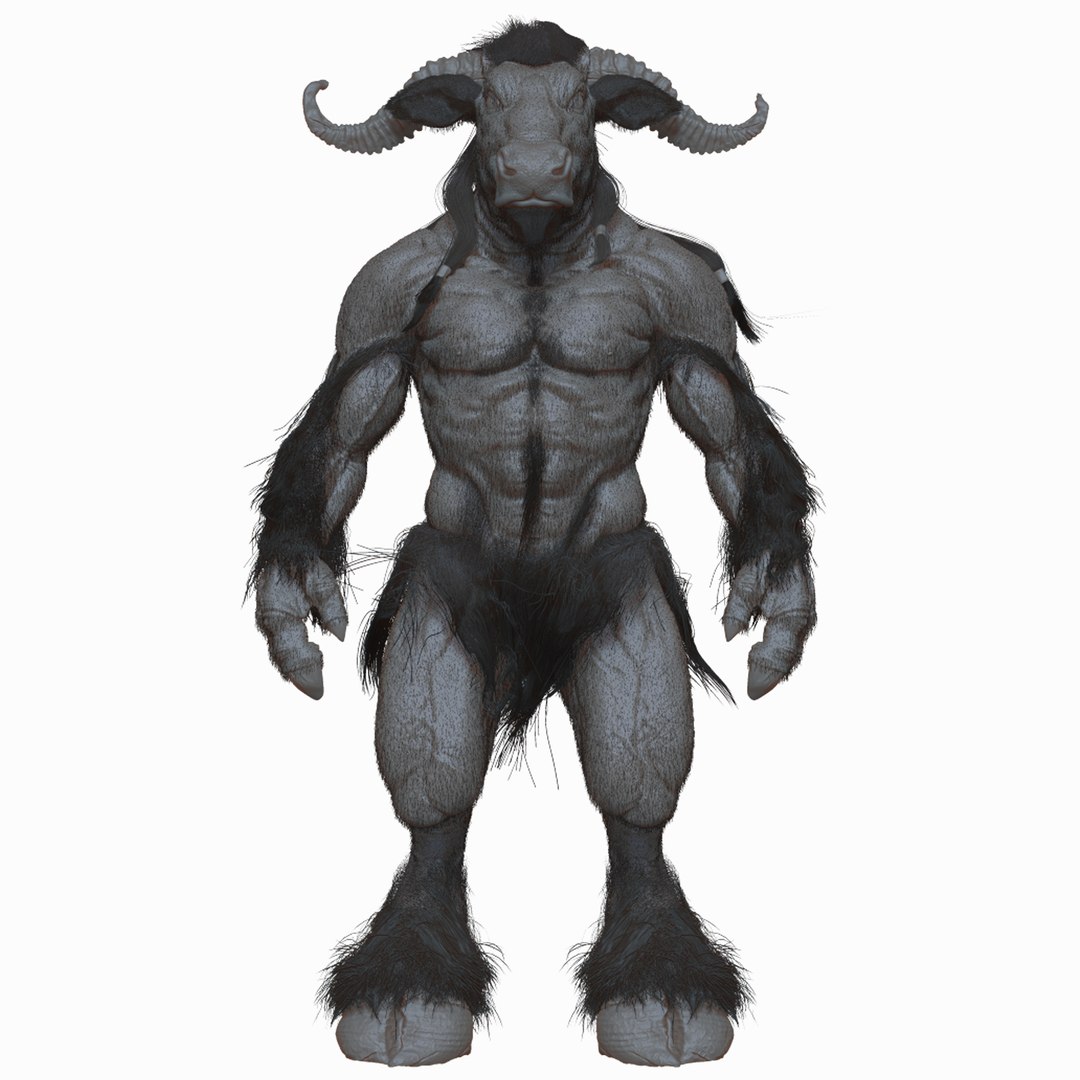 3d minotaur animation model