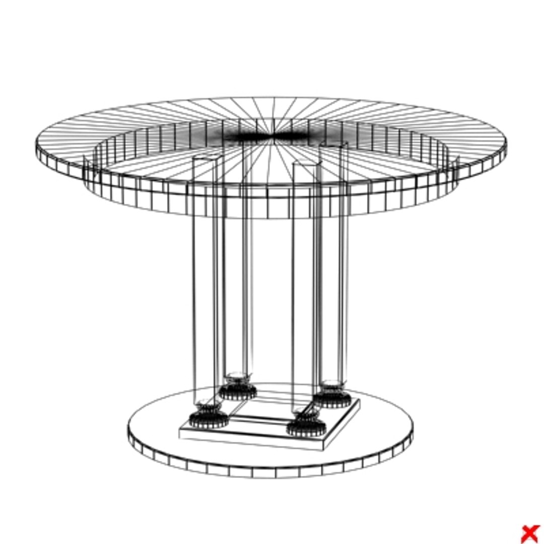 free table 3d model