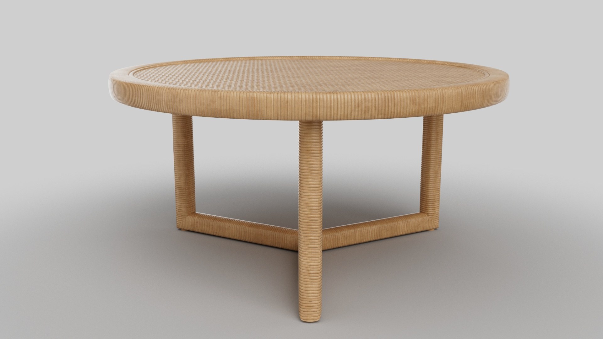 3D Captiva Round Rattan Coffee Table Model - TurboSquid 2320520