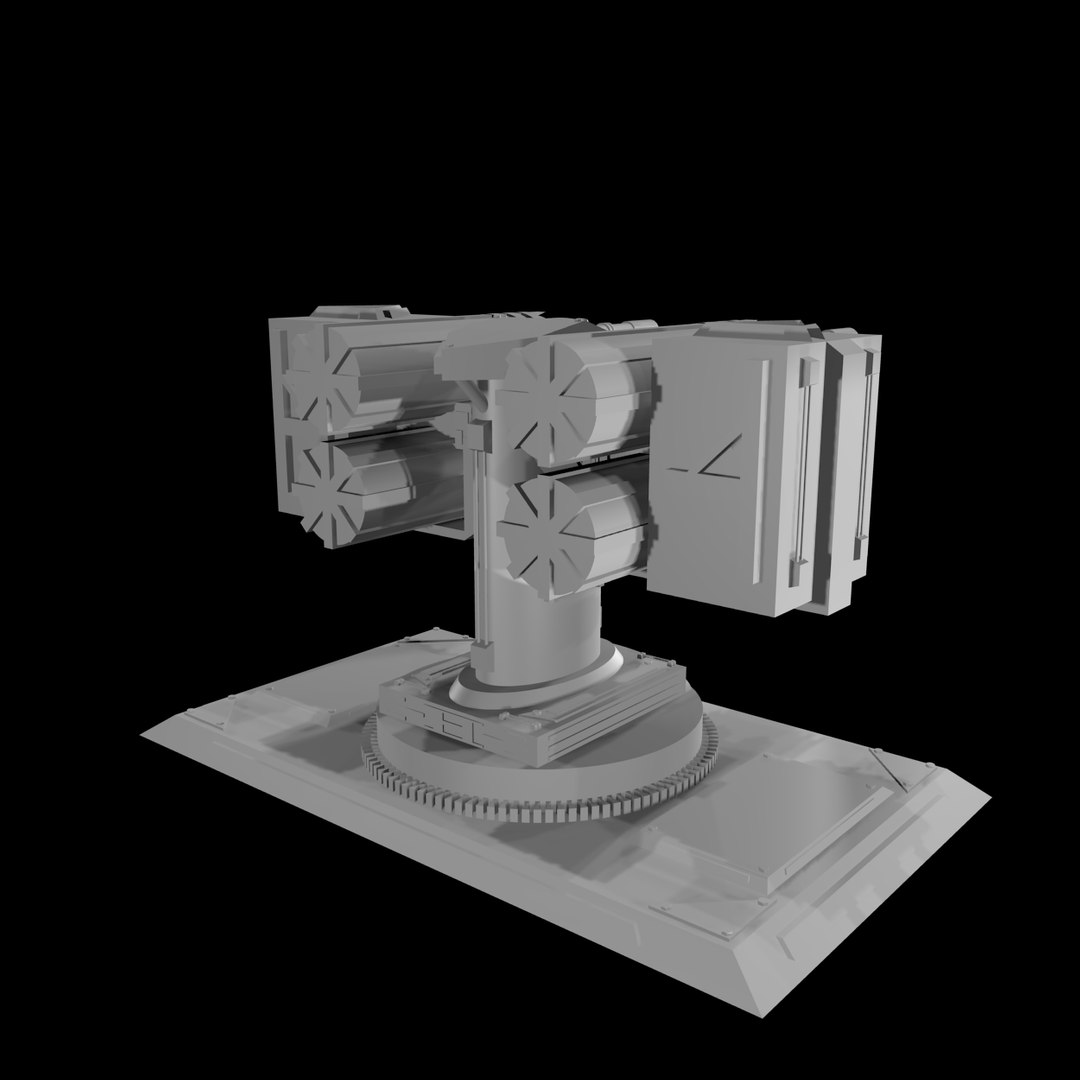 Turret Missile Laser 3d Model
