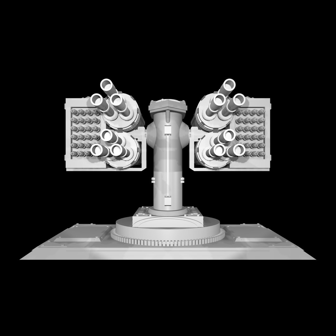 Turret Missile Laser 3d Model