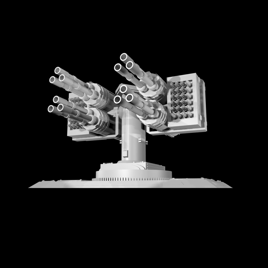 Turret Missile Laser 3d Model