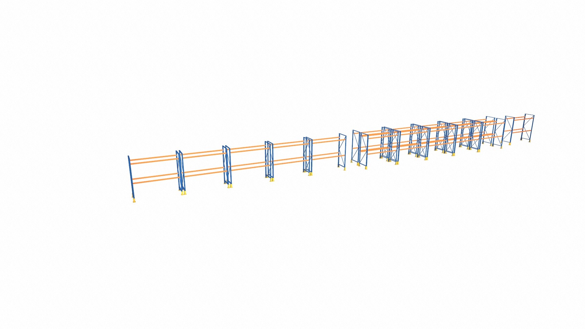 Metal Warehouse Racks 3D Model - TurboSquid 2337105