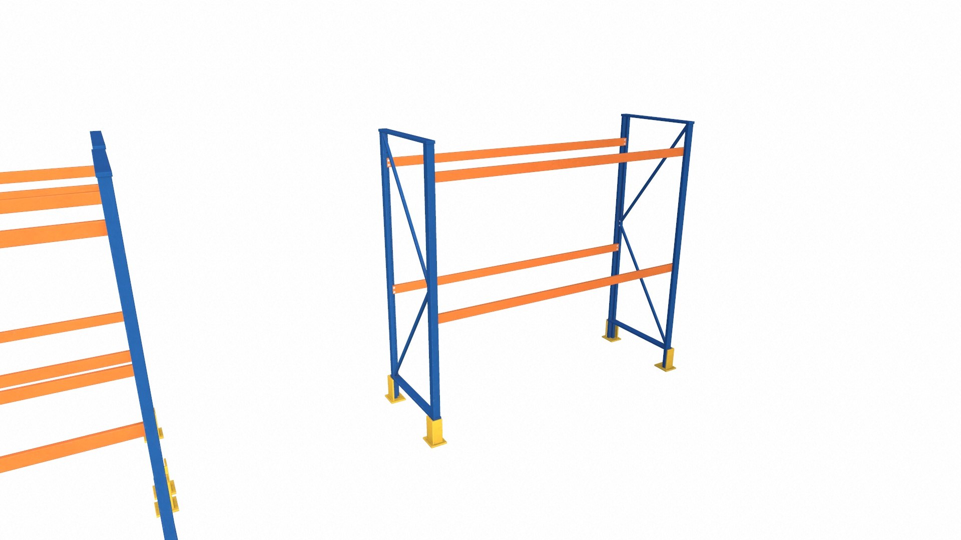 Metal Warehouse Racks 3D Model - TurboSquid 2337105