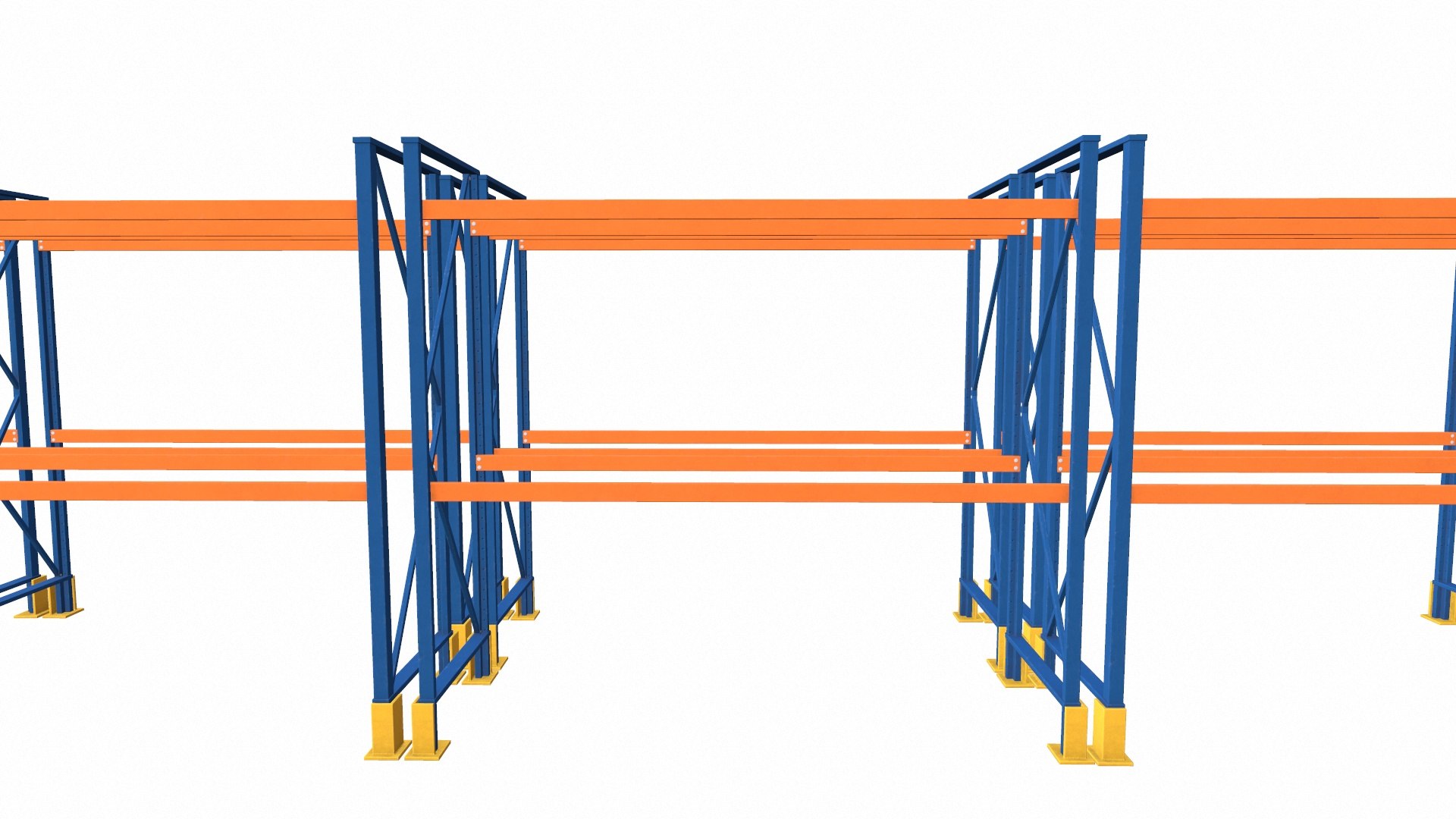 Metal Warehouse Racks 3D Model - TurboSquid 2337105