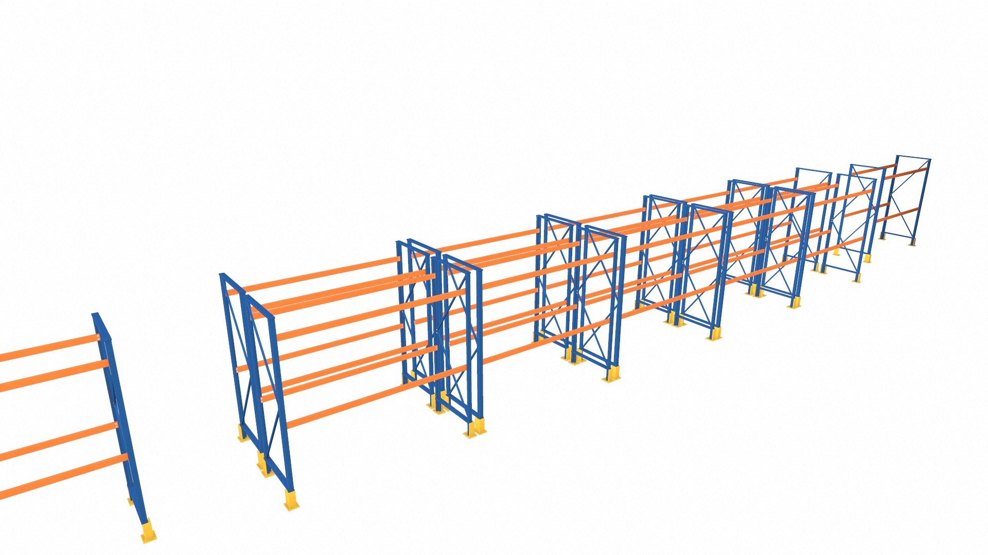 Metal Warehouse Racks 3D Model - TurboSquid 2337105