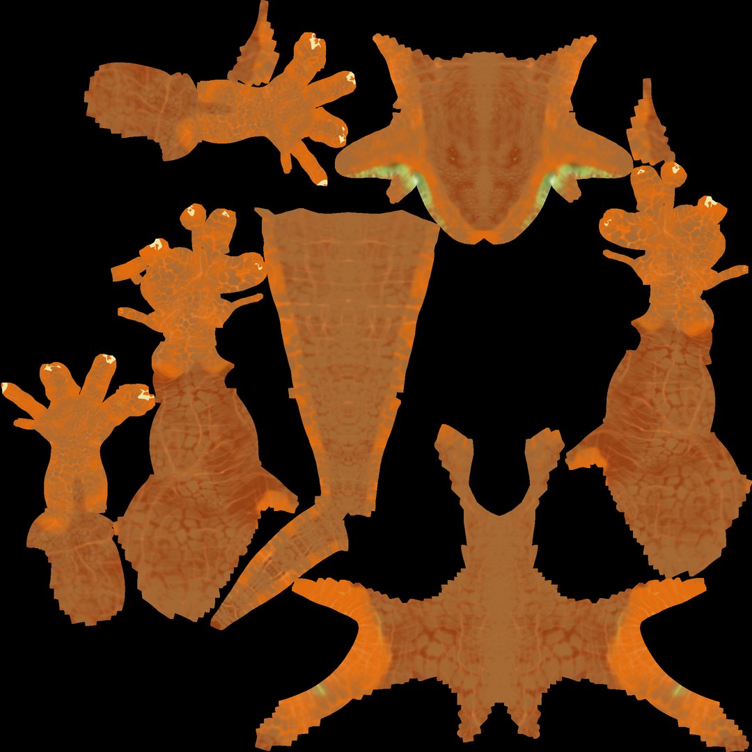 3d model raptor lizard predator