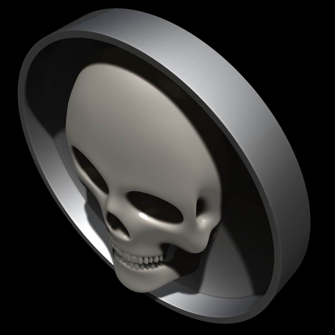 Skull Relief Model - TurboSquid 1205009