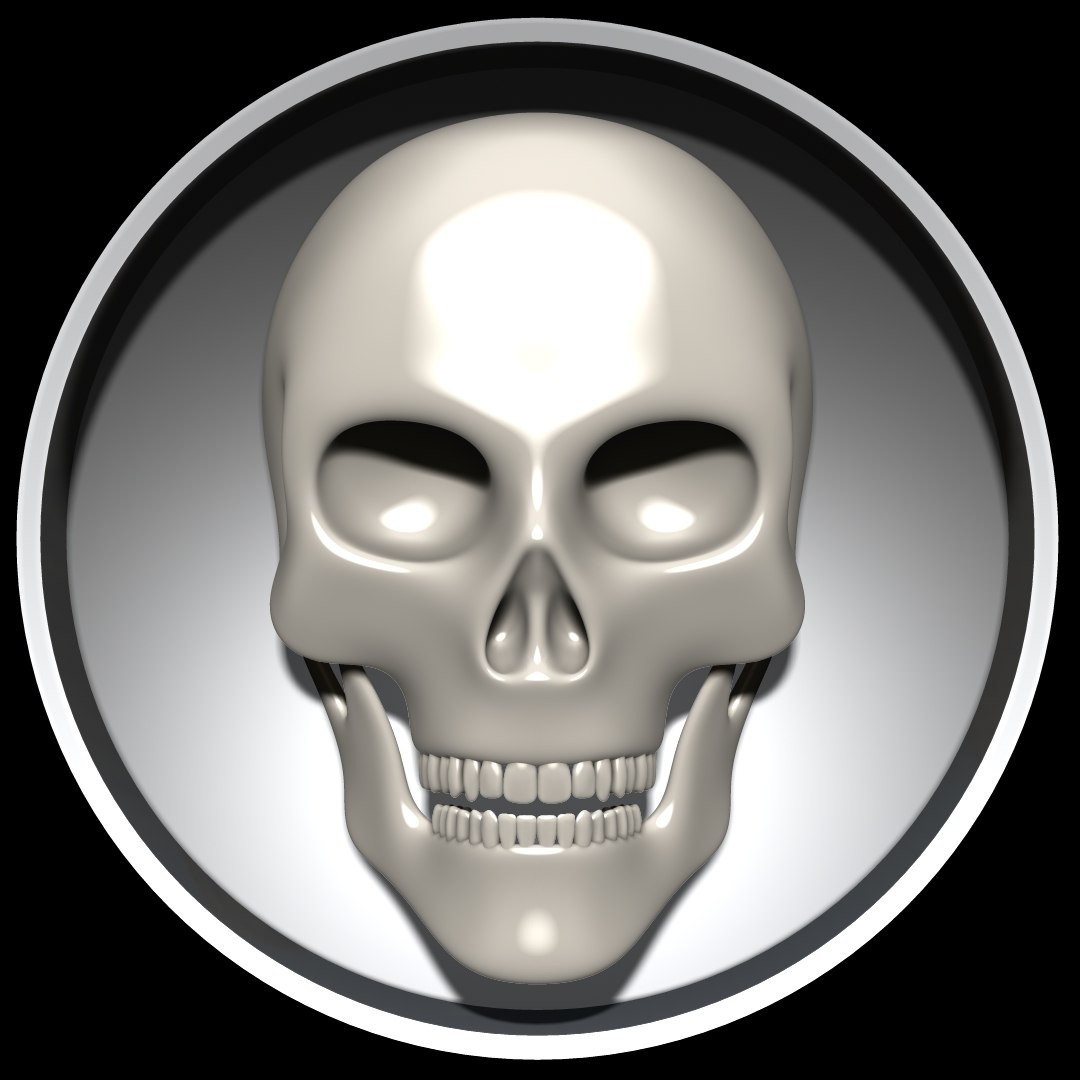 Skull Relief Model - TurboSquid 1205009