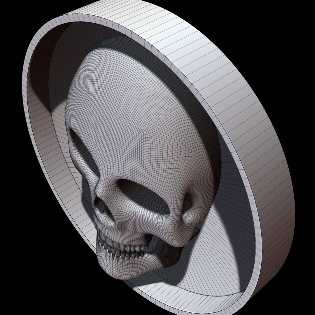 Skull Relief Model - TurboSquid 1205009
