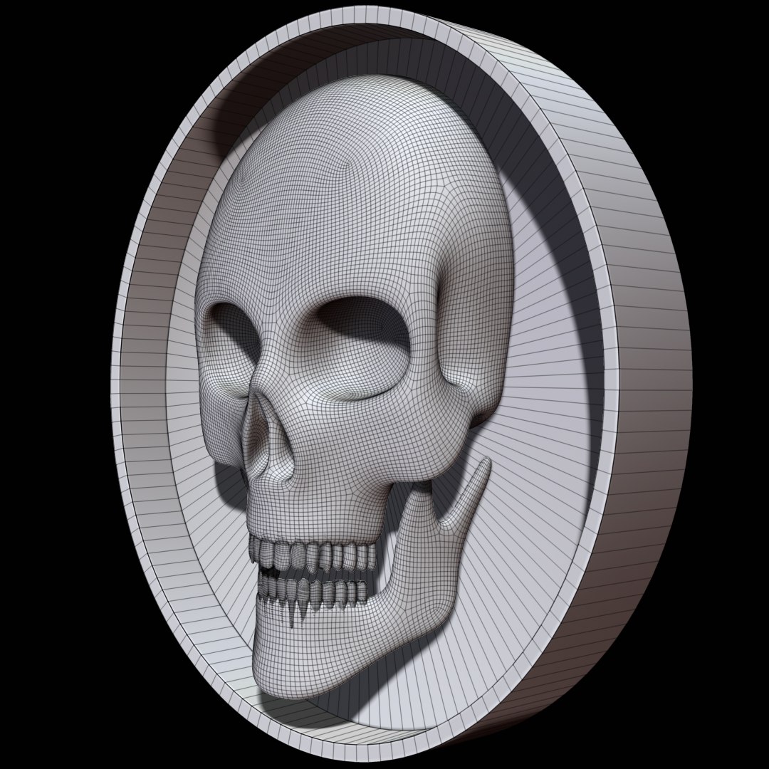 Skull Relief Model - TurboSquid 1205009