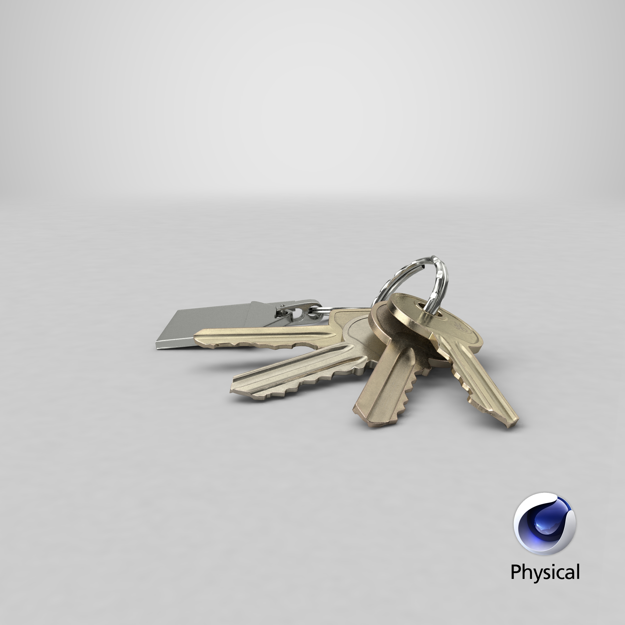 3D keys keychain - TurboSquid 1281338