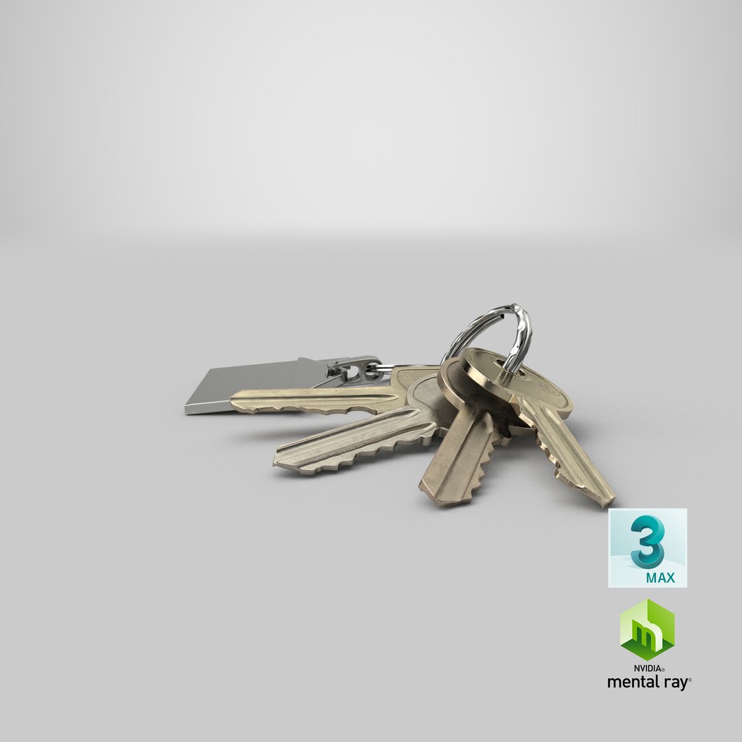 3D keys keychain - TurboSquid 1281338