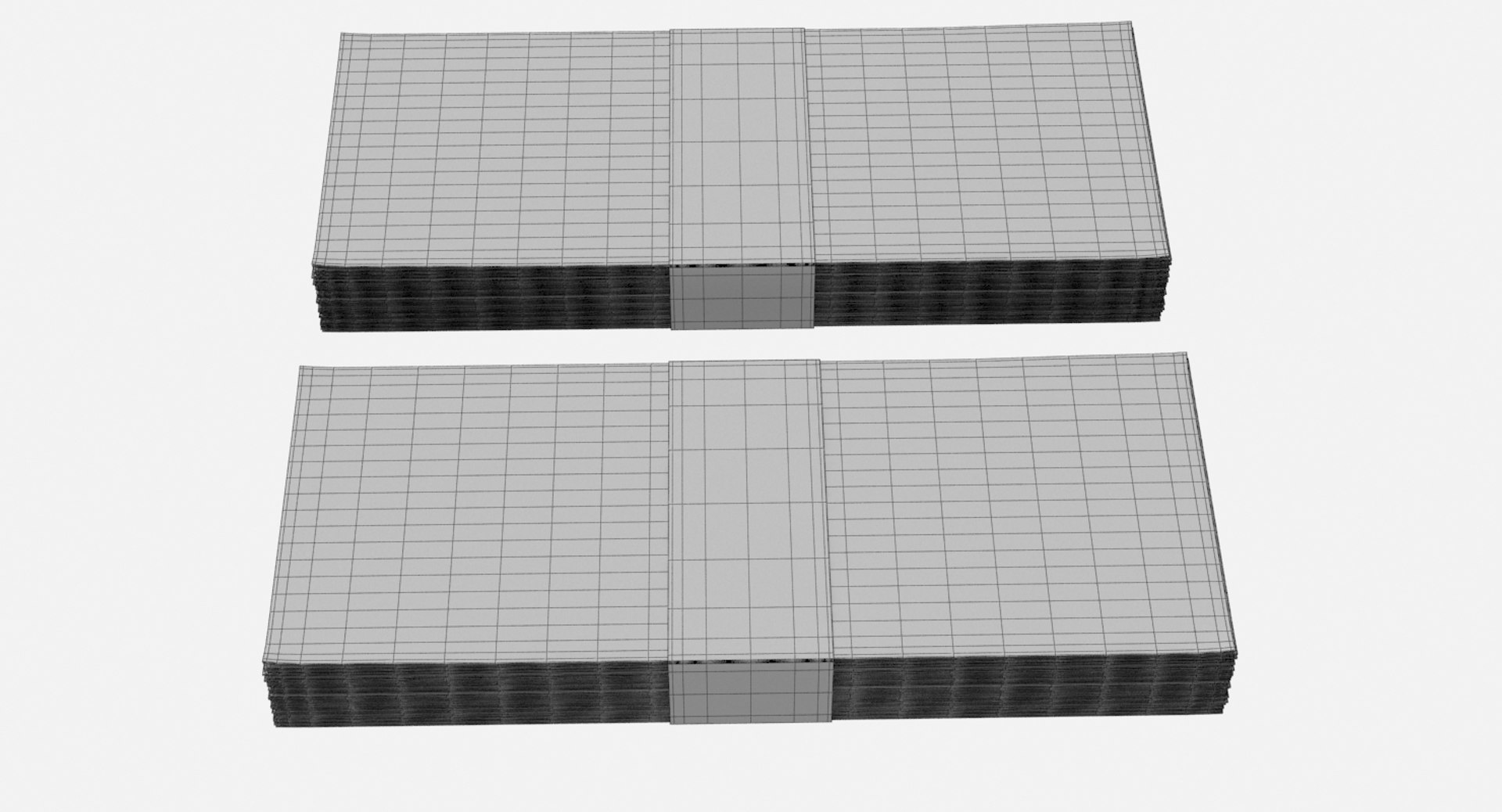 3D 100 Dollars Bill Stack Model - TurboSquid 1386778