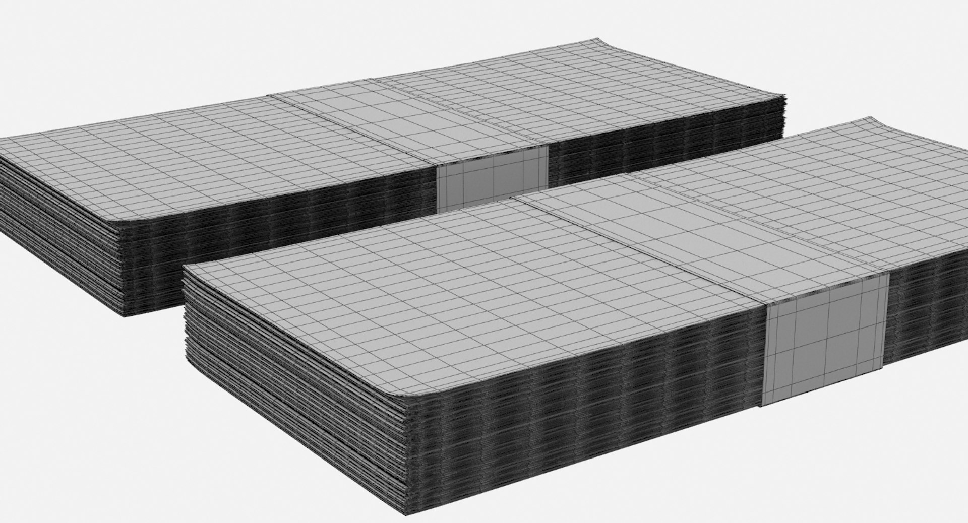 3D 100 Dollars Bill Stack Model - TurboSquid 1386778