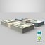 3D 100 Dollars Bill Stack Model - TurboSquid 1386778