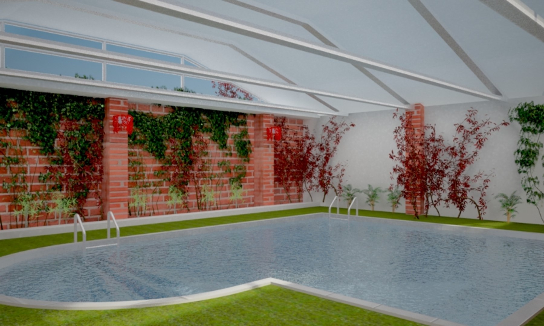 3d Indoor Pool Swimming