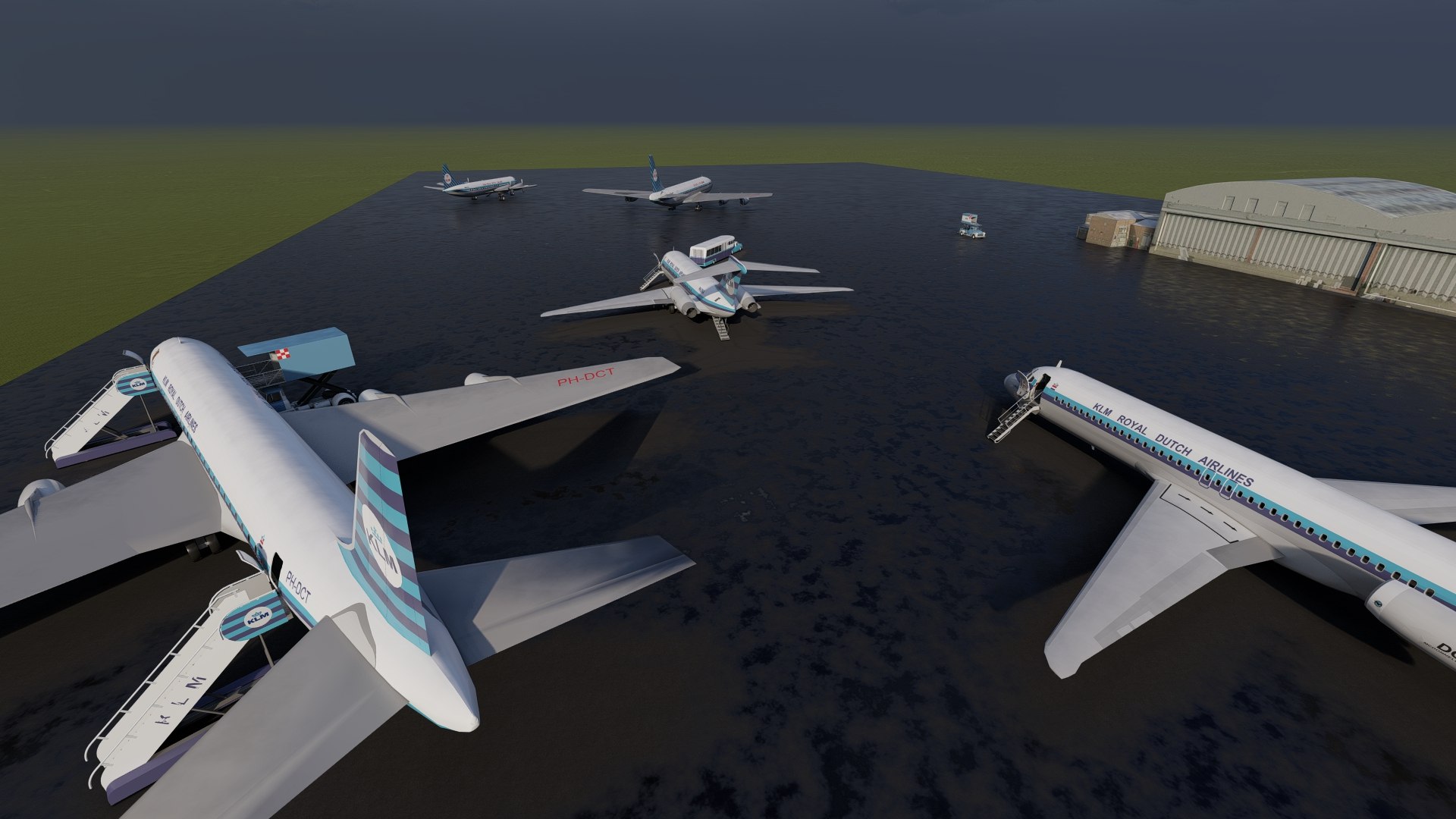 KLM 1960s Fleet DC 8s And Lockheed-188 ELECTRA 3D Model - TurboSquid ...