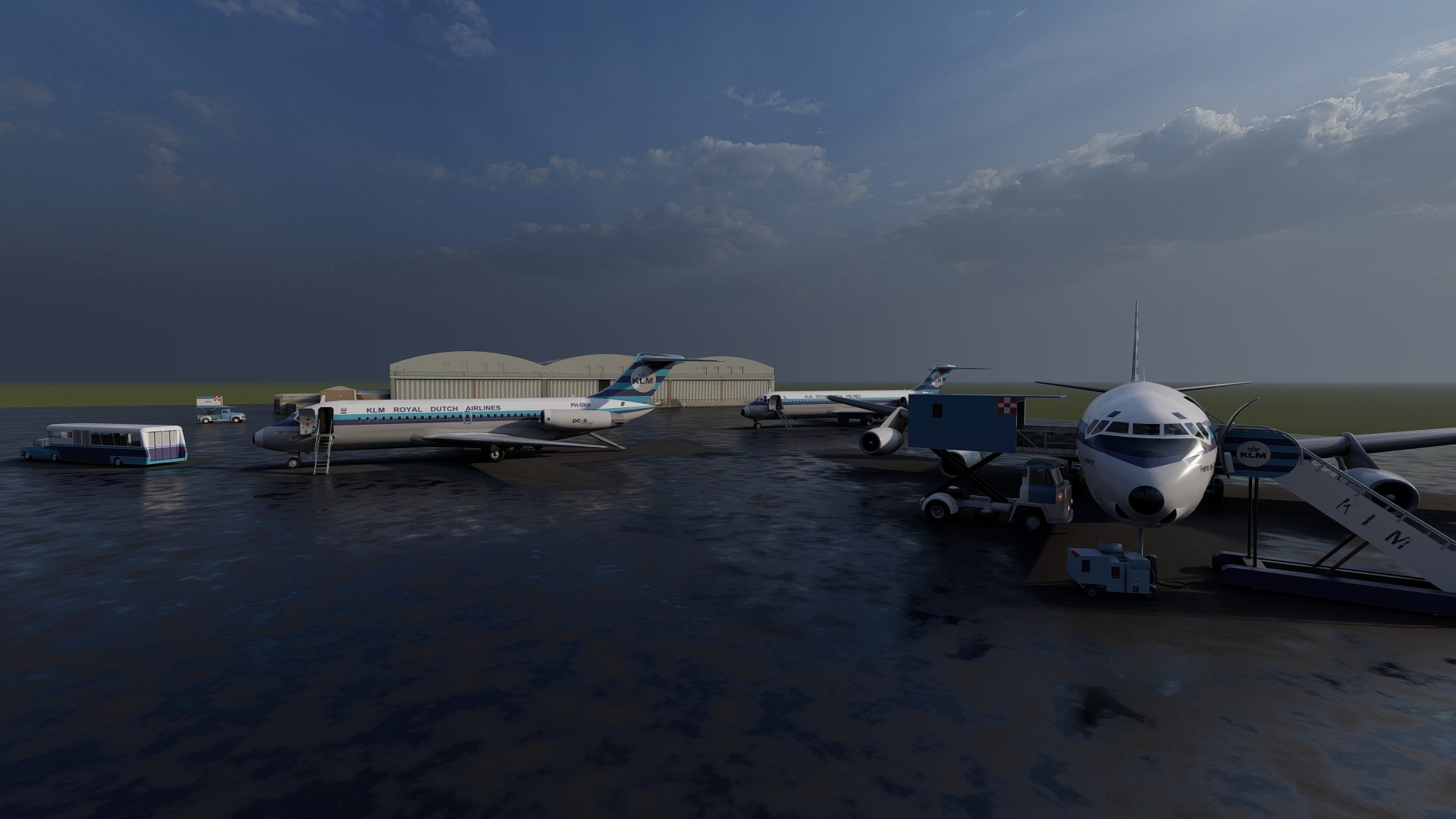 KLM 1960s Fleet DC 8s And Lockheed-188 ELECTRA 3D Model - TurboSquid ...