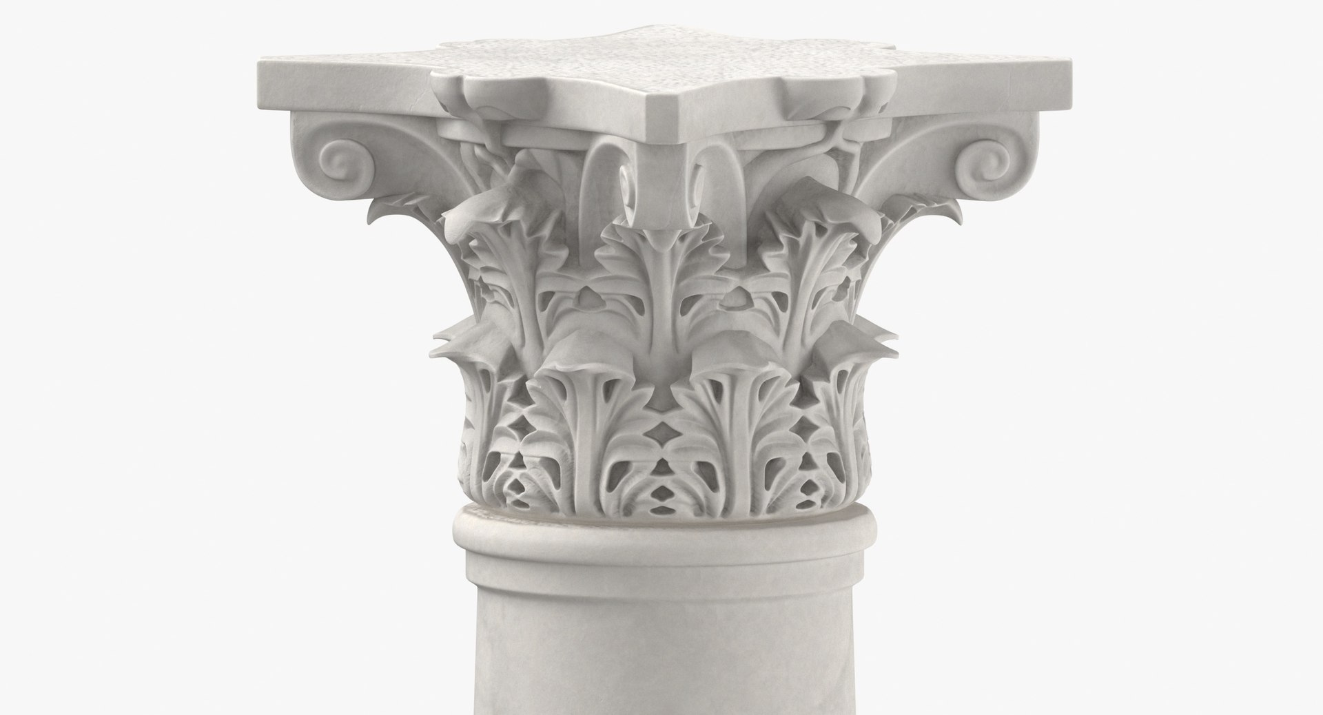 Roman Corinthian Column With Capital 3D Model - TurboSquid 2155890