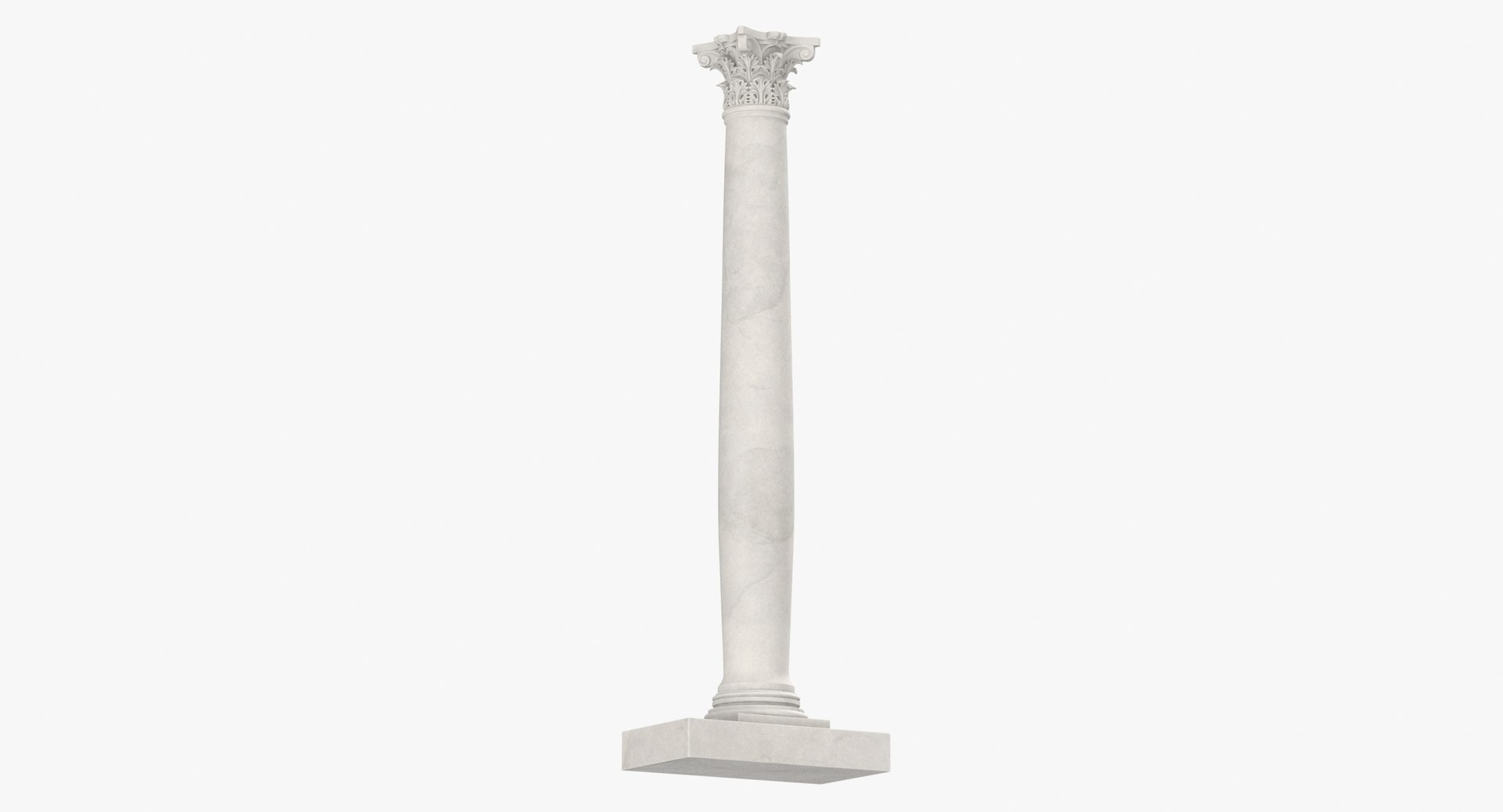 Roman Corinthian Column With Capital 3D Model - TurboSquid 2155890
