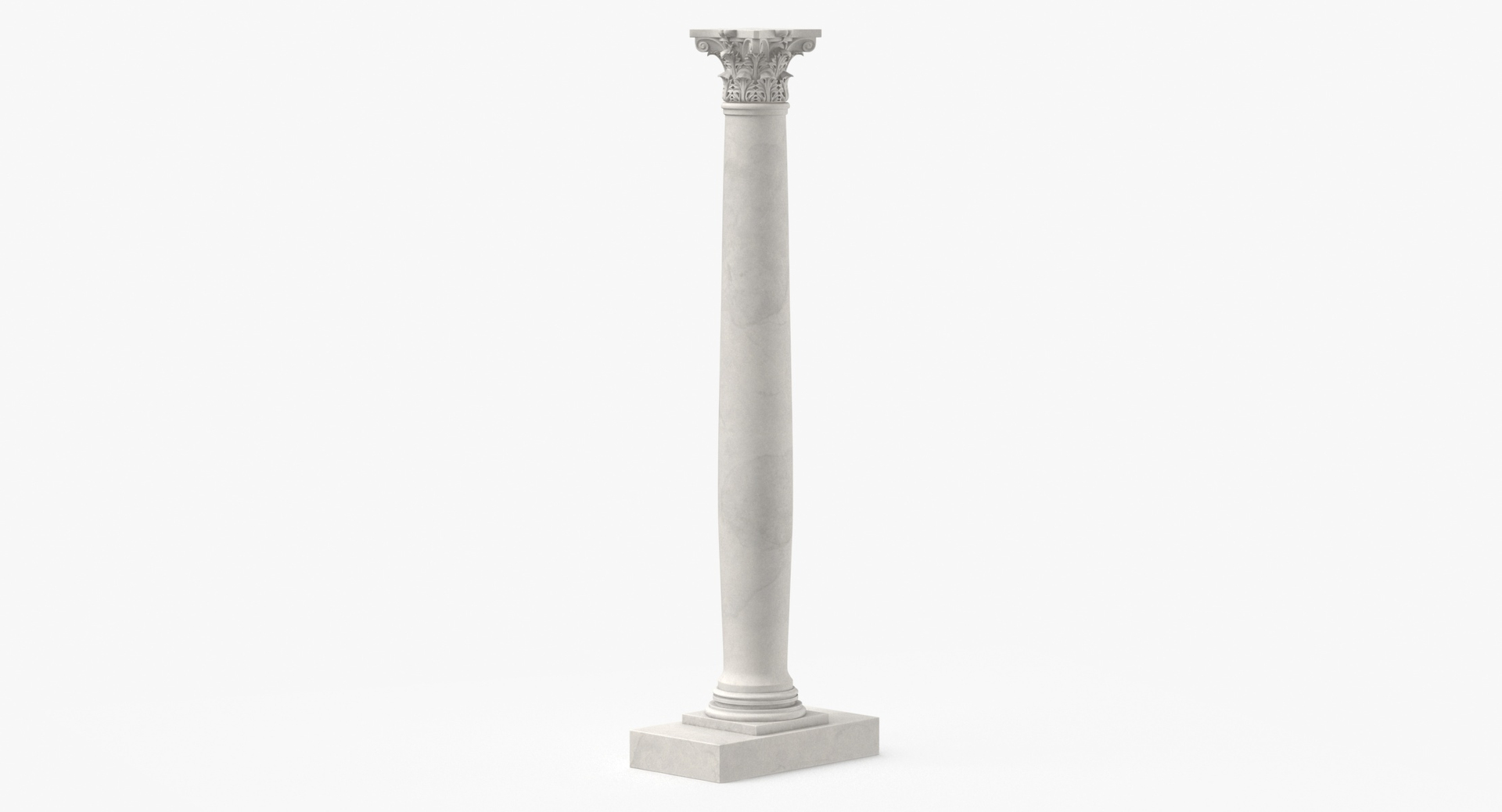 Roman Corinthian Column With Capital 3D Model - TurboSquid 2155890