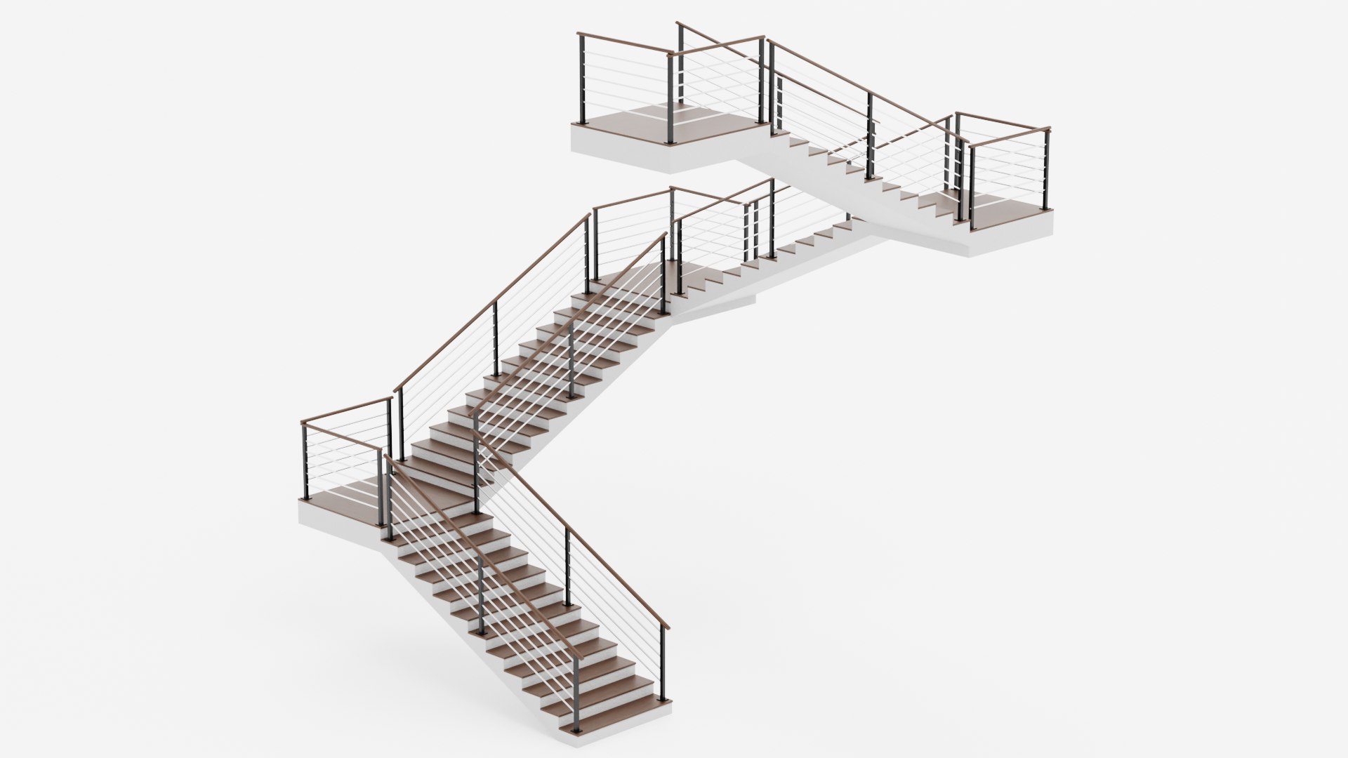Square Staircase 02 Model - TurboSquid 2289197
