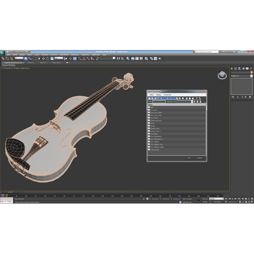 Max Violin Modeled Realistic