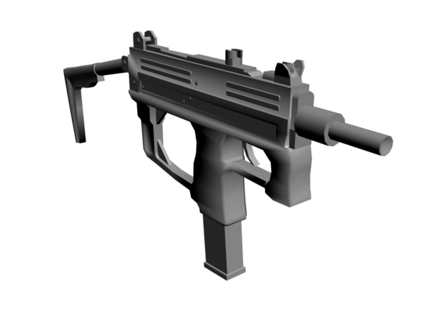 3d Ruger Mp9 Submachine Gun