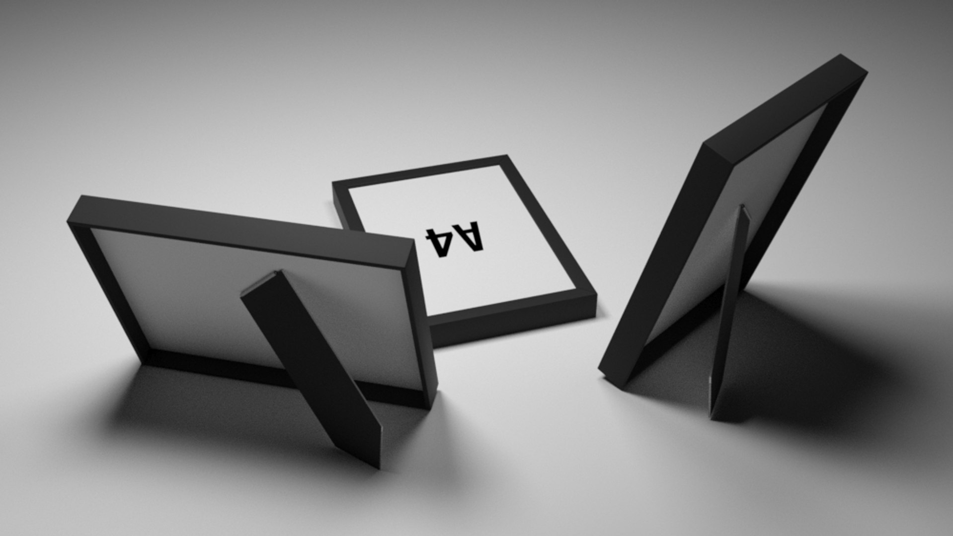 3D A4 Photo Frame Model - TurboSquid 1593004