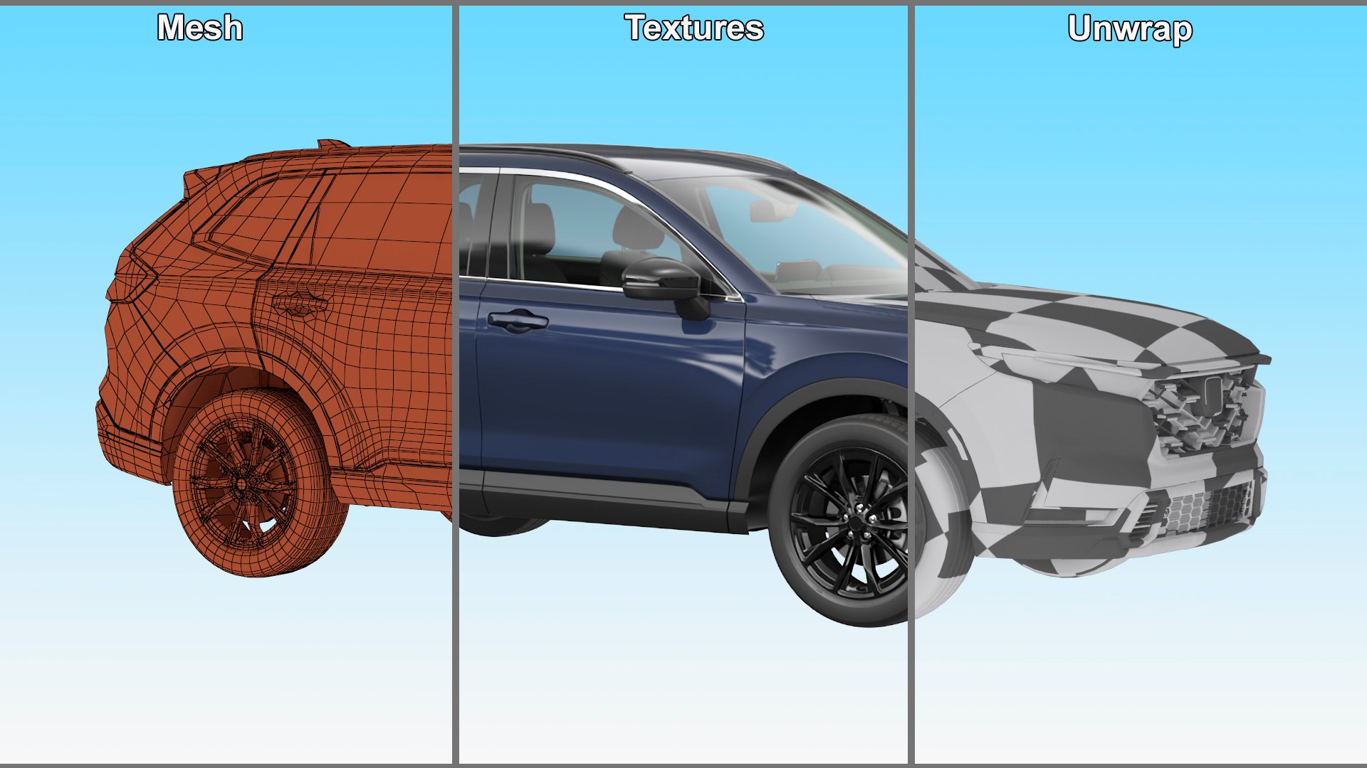 Crossover 2025 Blue 3D Model - TurboSquid 2288486