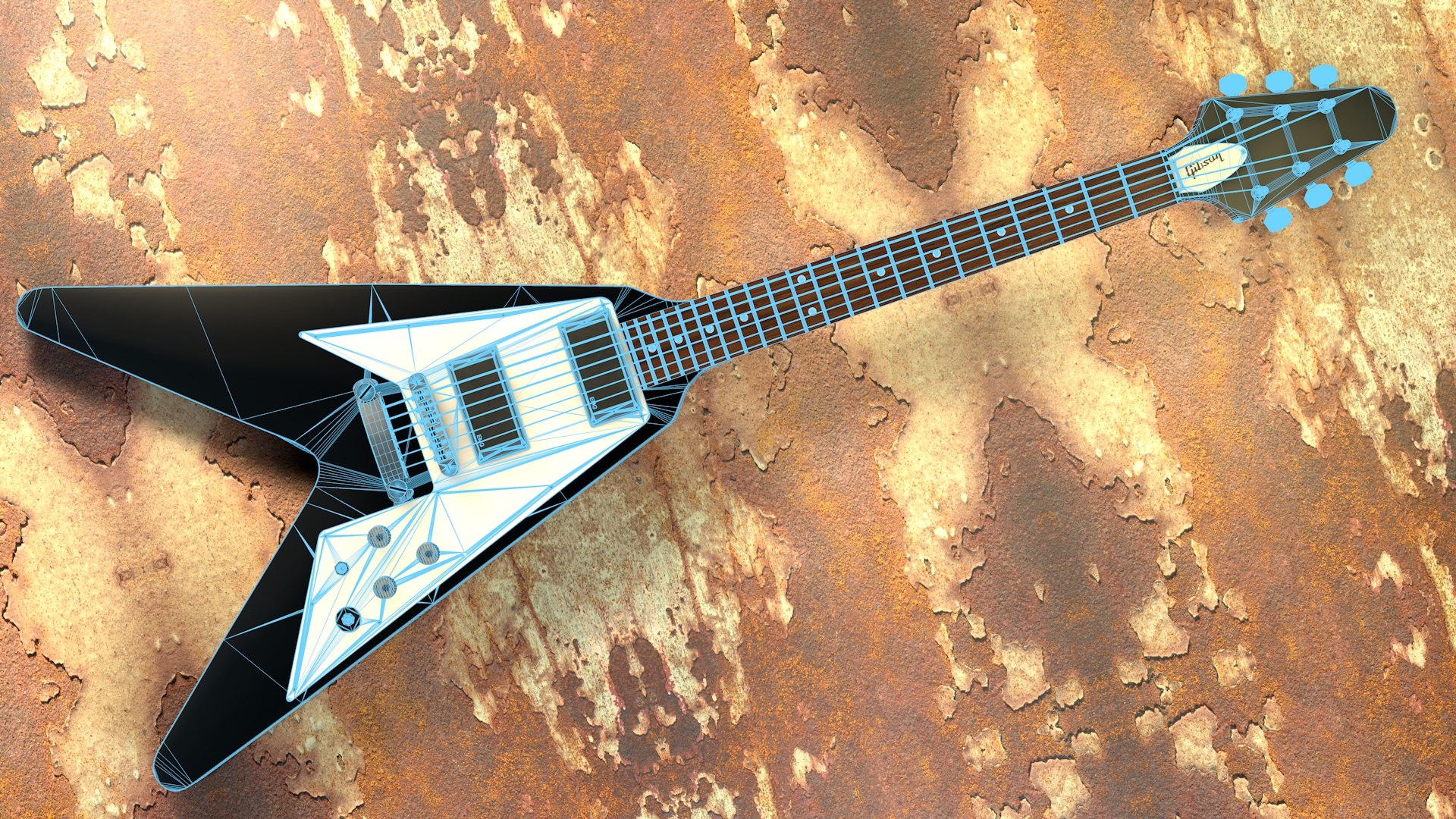 3d flying v kirk