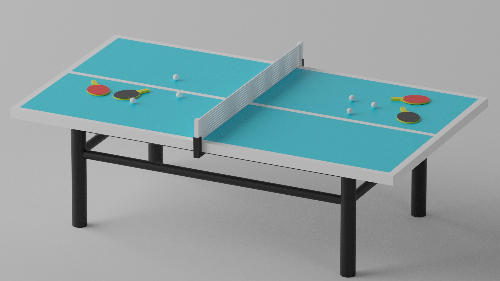 Table Tennis Ping Pong 3D Model - TurboSquid 1729906