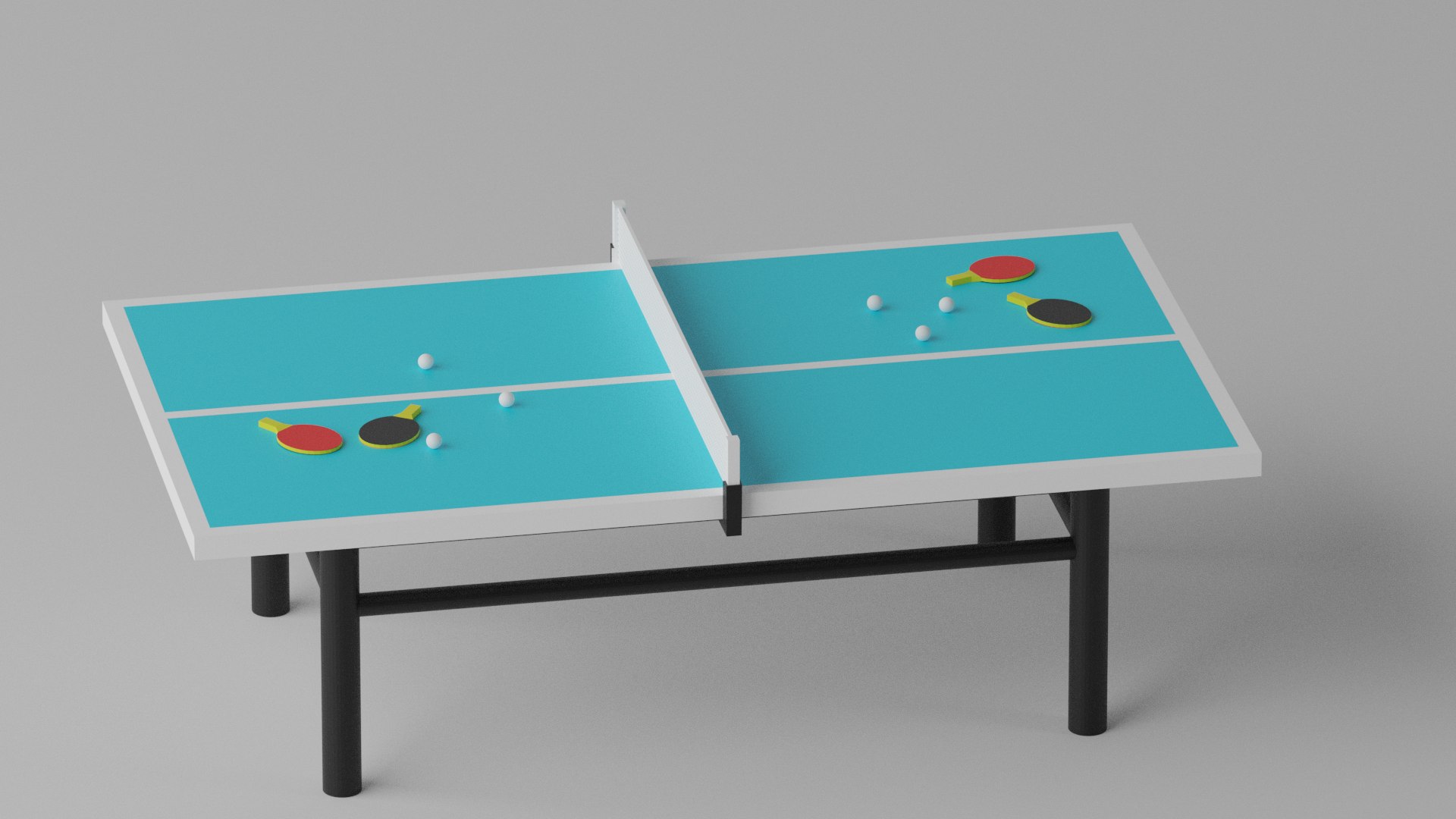 Table Tennis Ping Pong 3D Model - TurboSquid 1729906