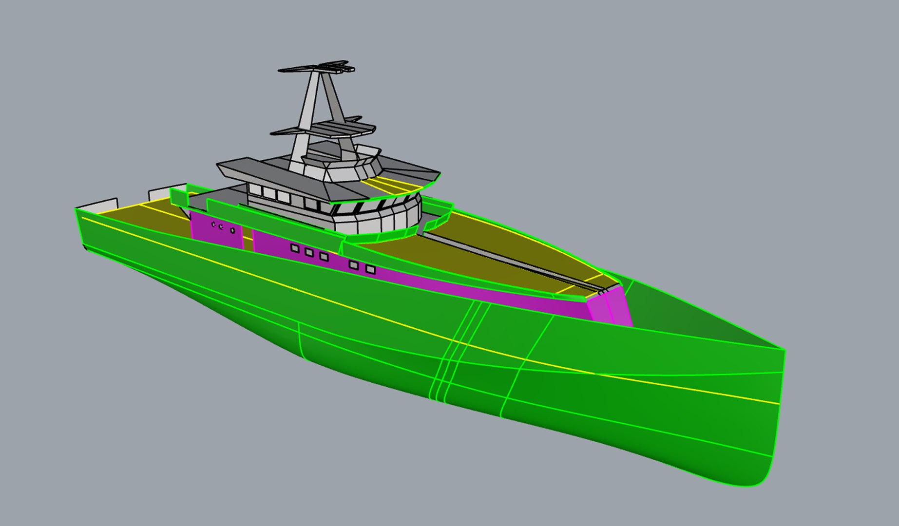 3D Model SIMPLE COAST GUARD VESSEL - TurboSquid 2310408