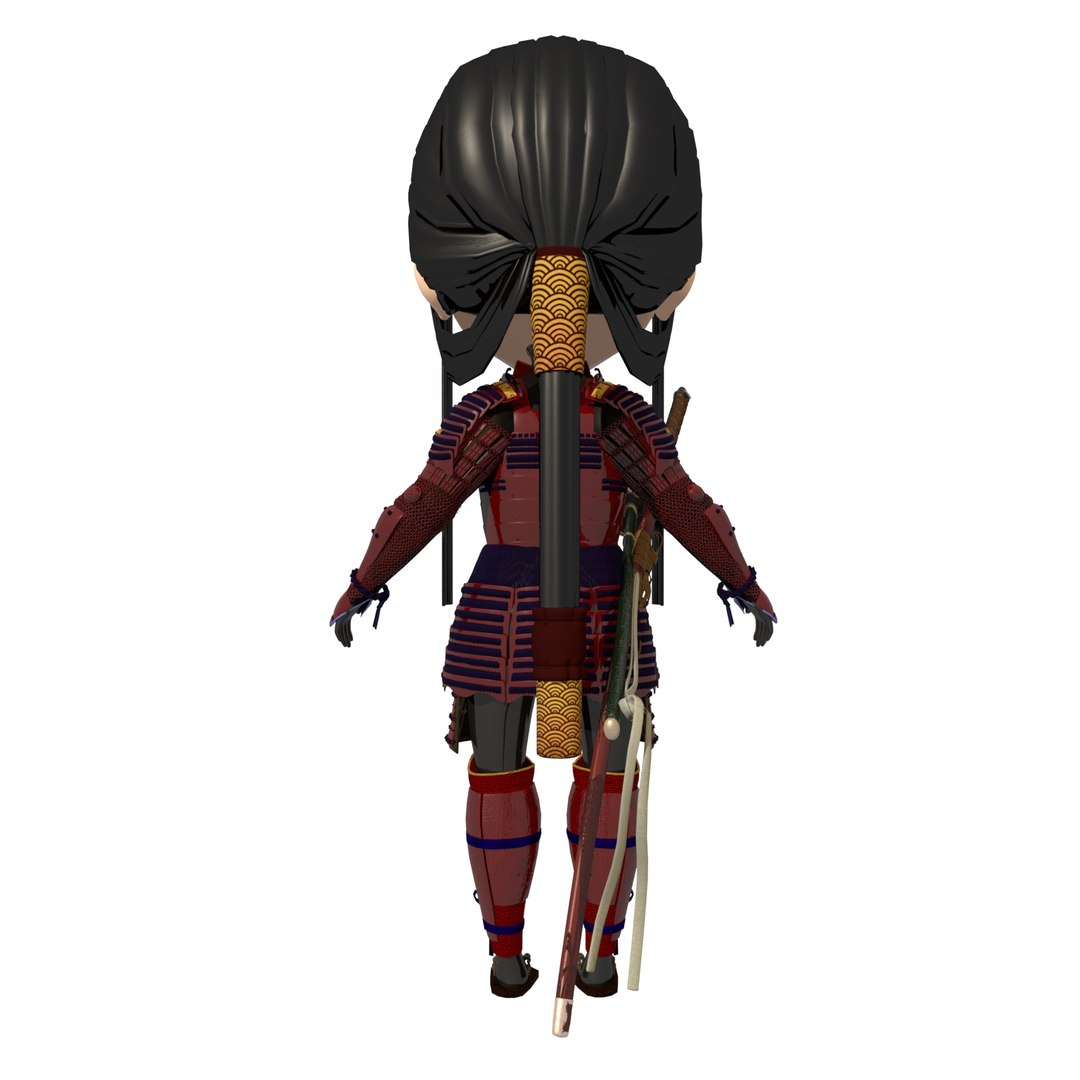 Chibi Geisha Samurai Armor 3D Model - TurboSquid 1154288