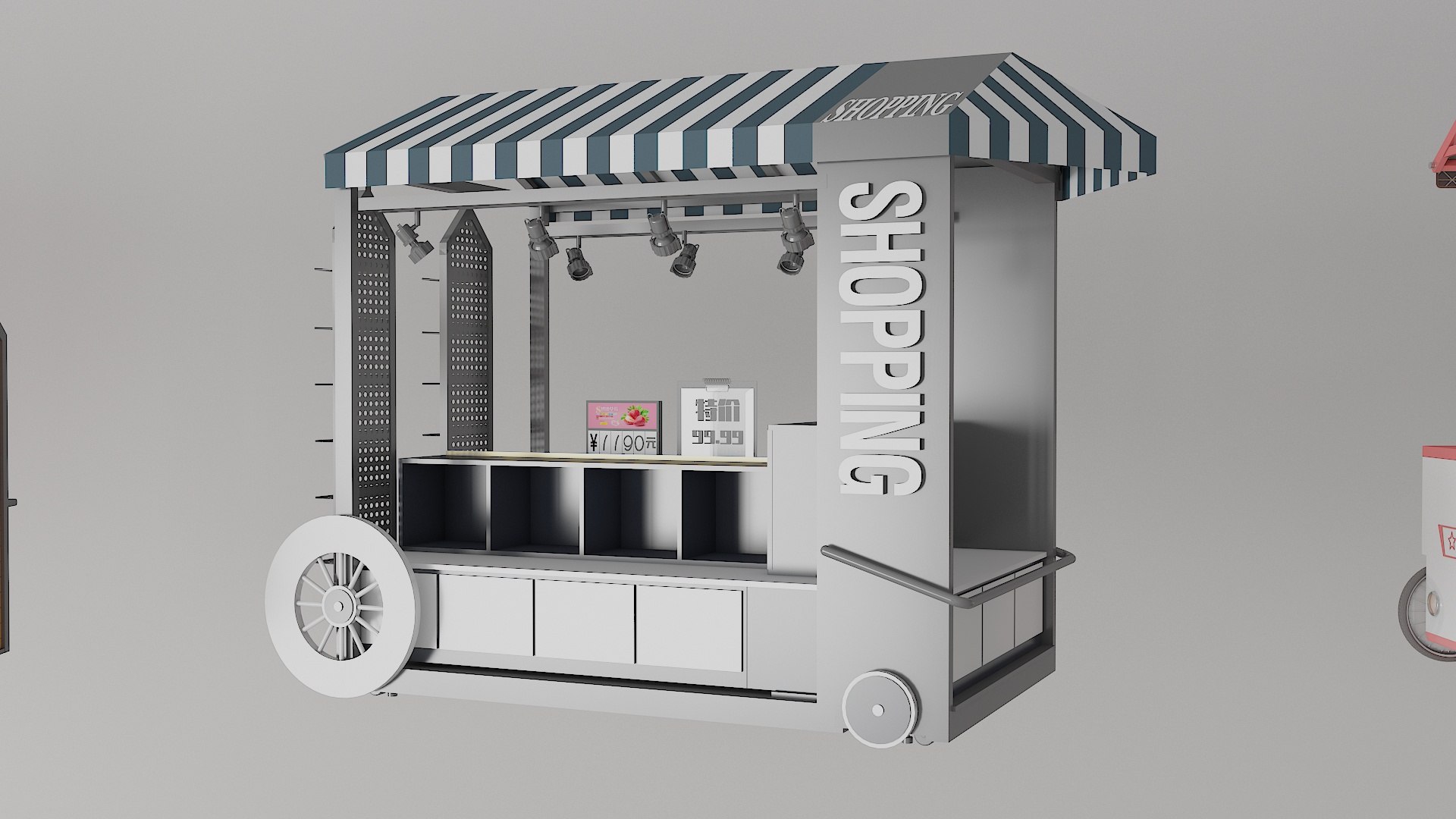 Vendor carts 3D - TurboSquid 2150988