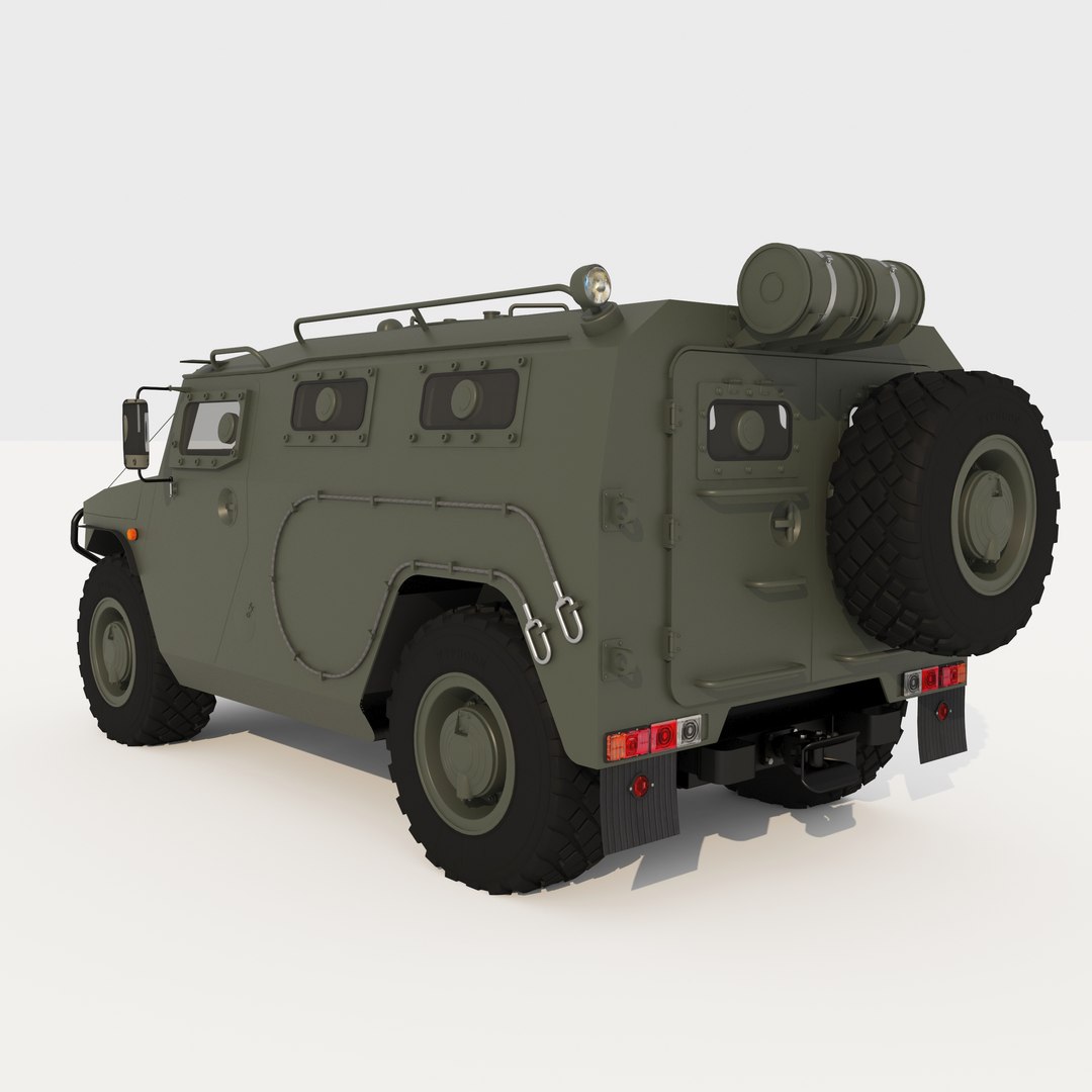 Gaz-tiger interior 3D model - TurboSquid 1596148