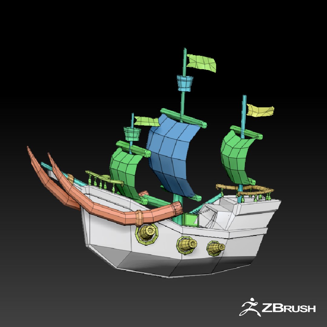 3D Model Pirate Ship - TurboSquid 1286760
