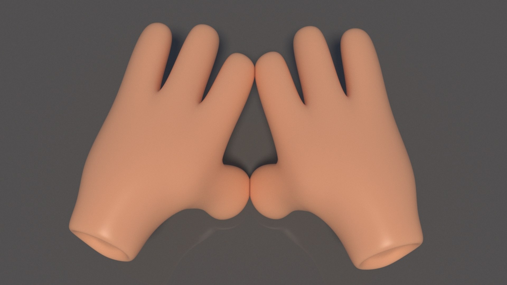 3d model cartoon hand