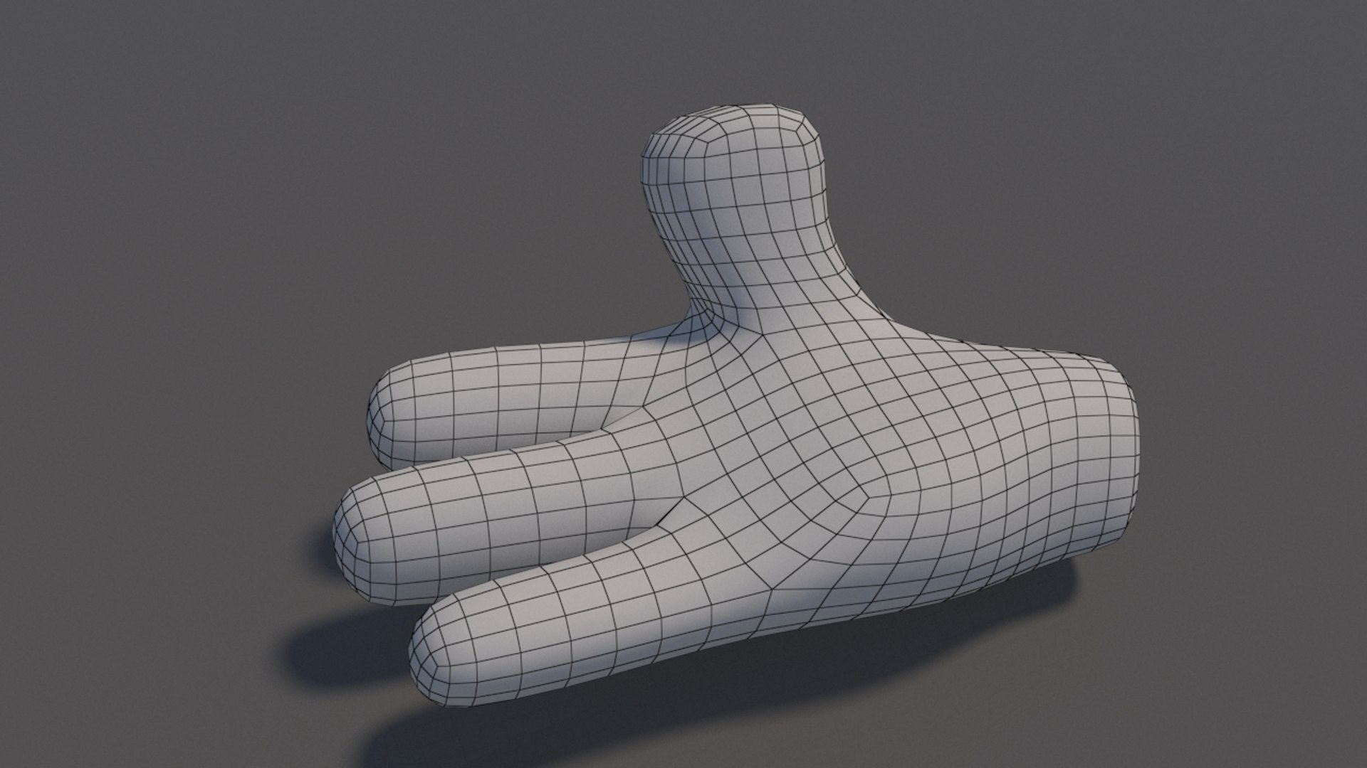 3d model cartoon hand