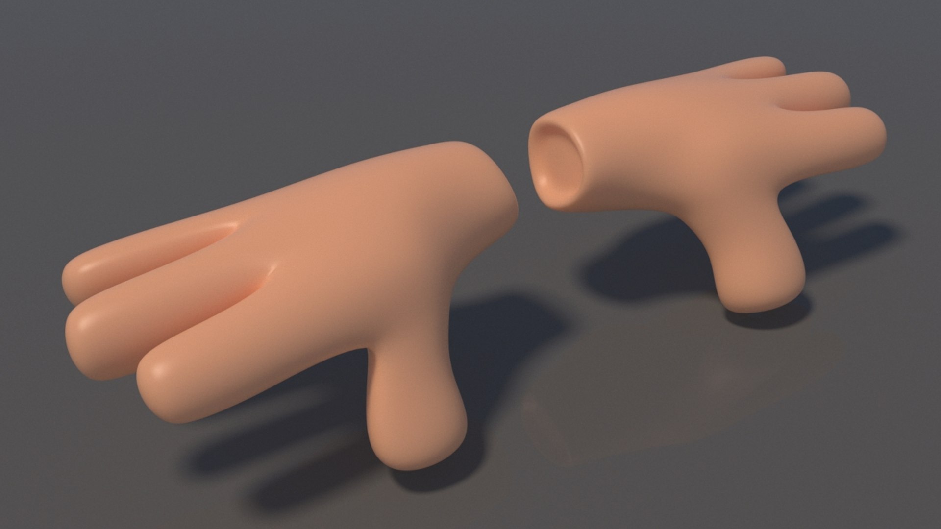3d Model Cartoon Hand
