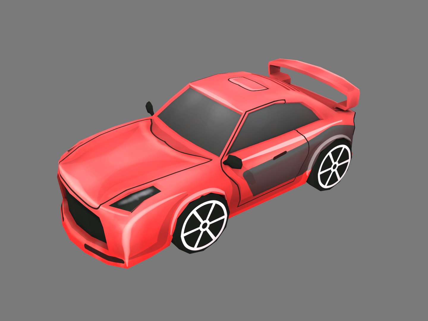 Cartoon car model - TurboSquid 1460512