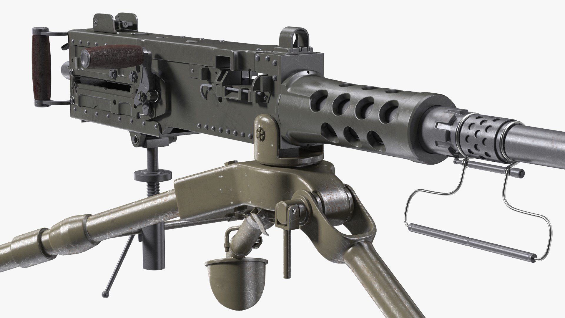 Mounted Heavy Machine Gun Browning M2 Model - TurboSquid 2152664