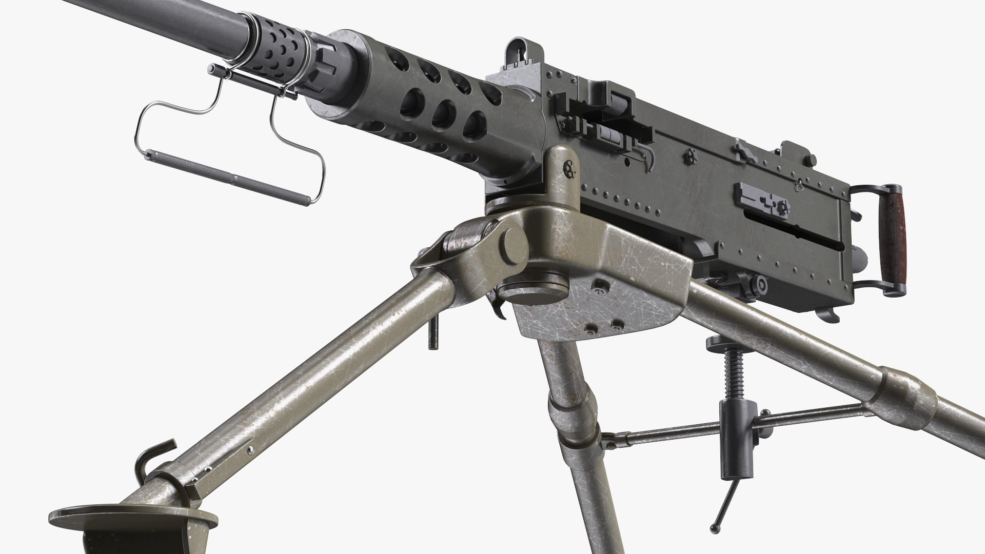 Mounted Heavy Machine Gun Browning M2 Model - TurboSquid 2152664