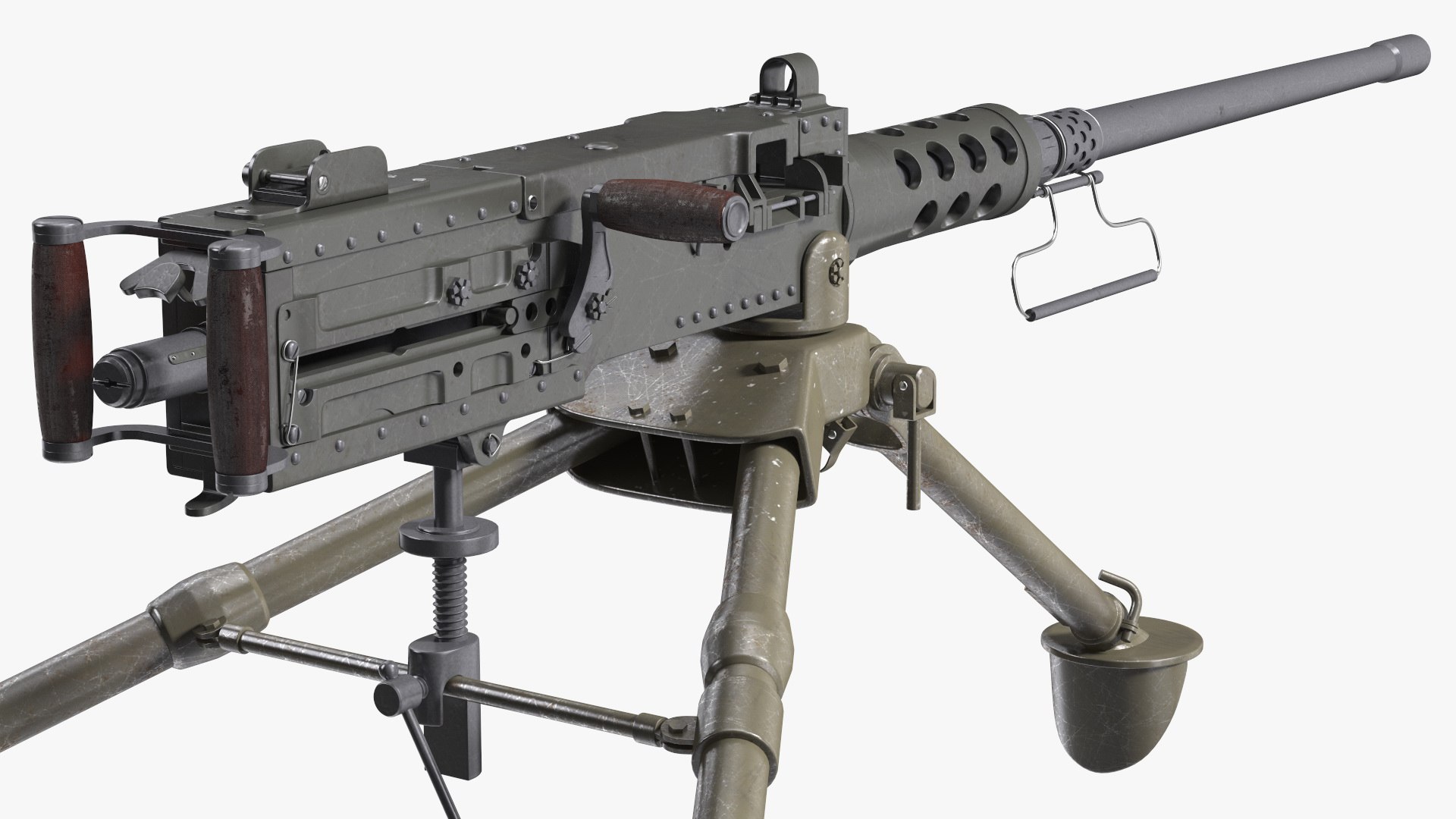 Mounted Heavy Machine Gun Browning M2 Model - TurboSquid 2152664